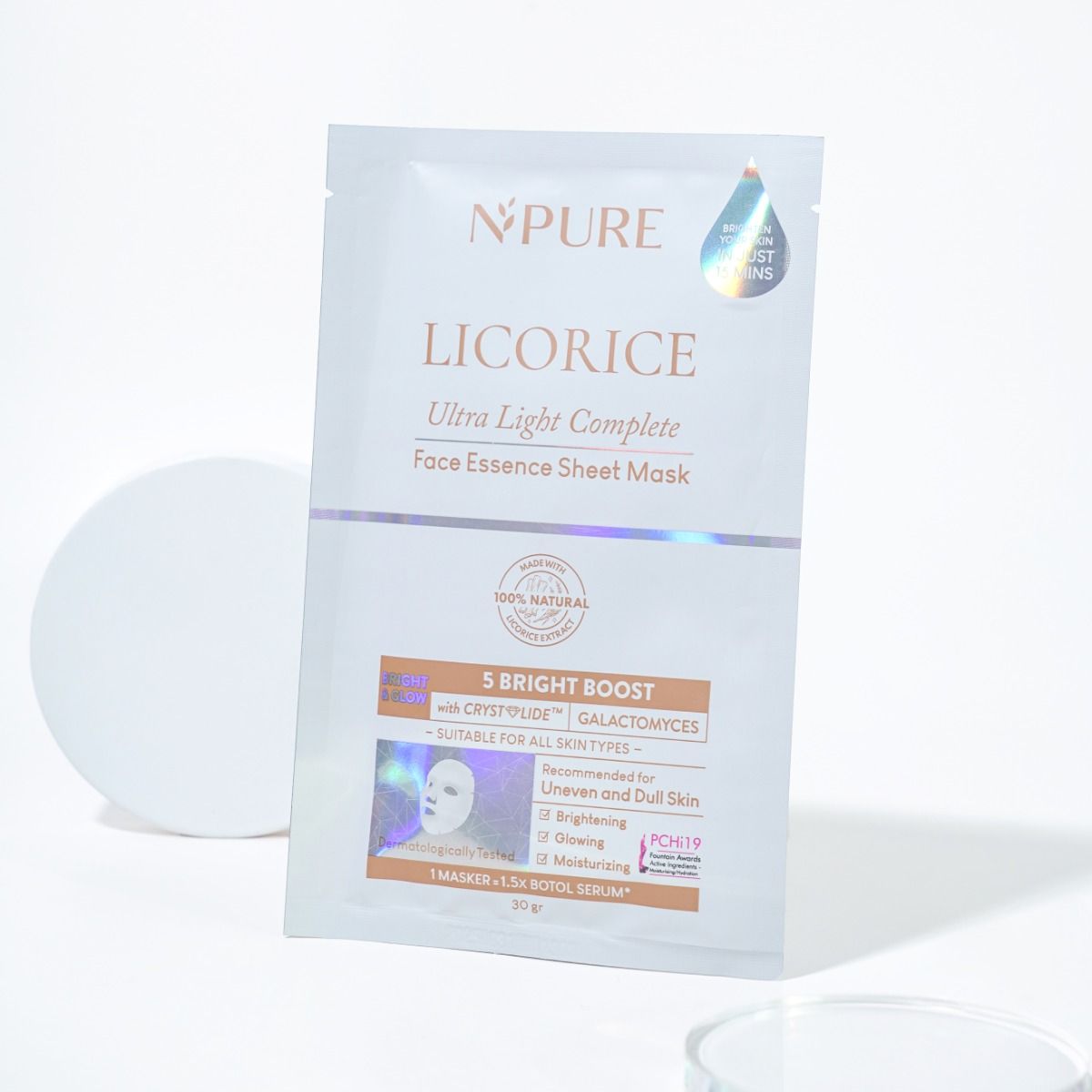 Jual Licorice Ultra Light Complete Face Essence Sheet Mask NPURE | FD ...